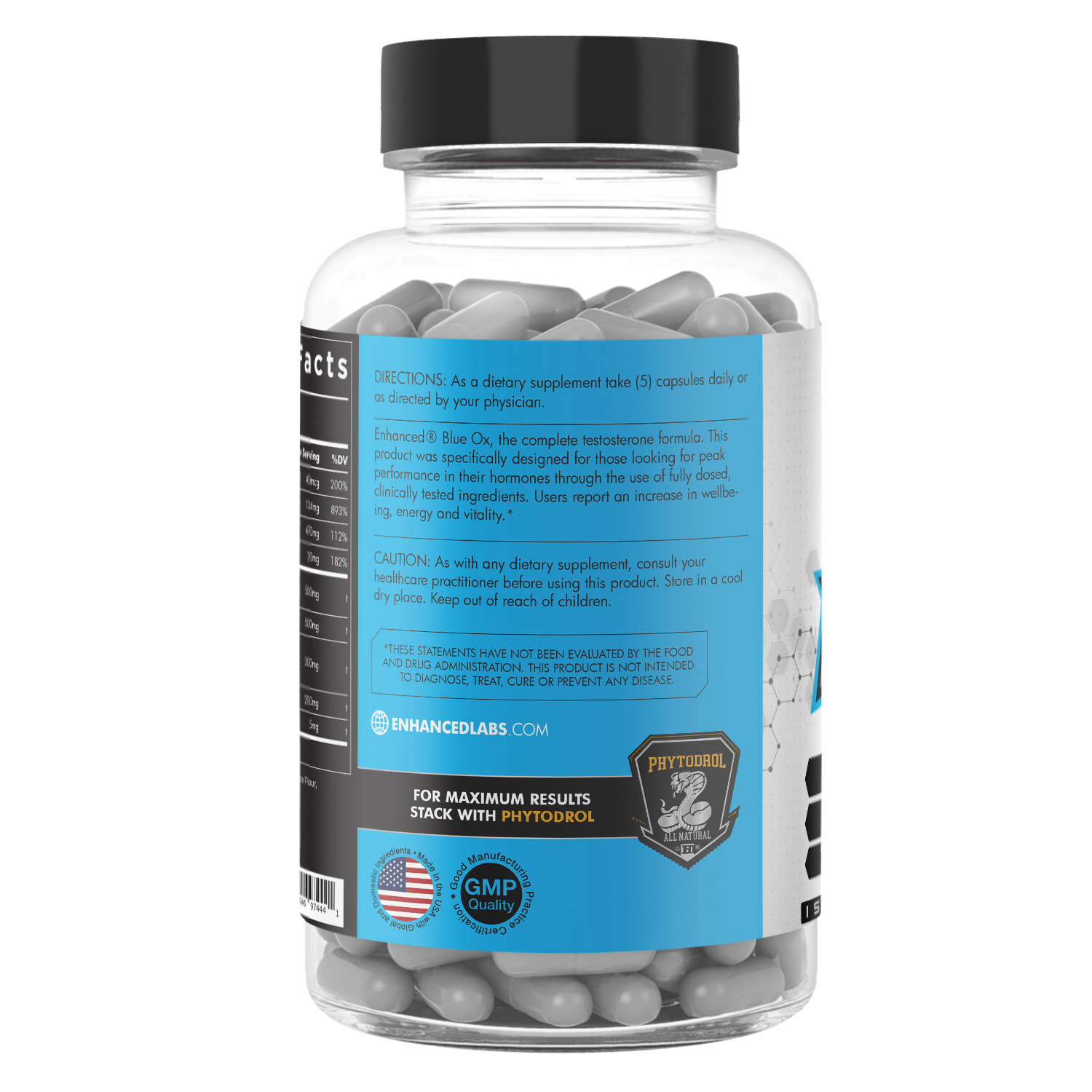 Blue Ox Testosterone Booster - 120 Capsules – Enhanced Labs